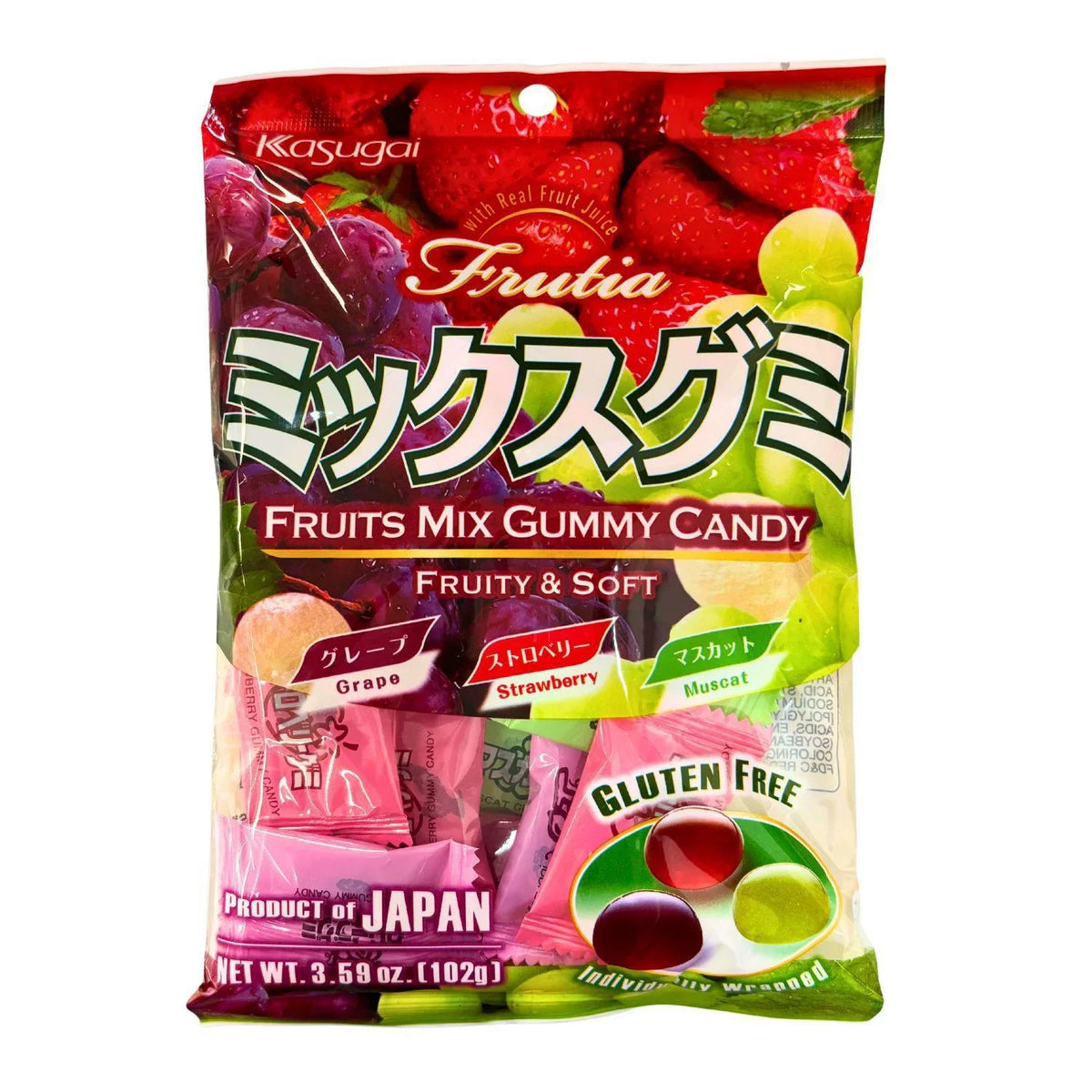 KASUGAI FRUTIA MIX GUMMY 3.9OZ/102G – GOHAN Market
