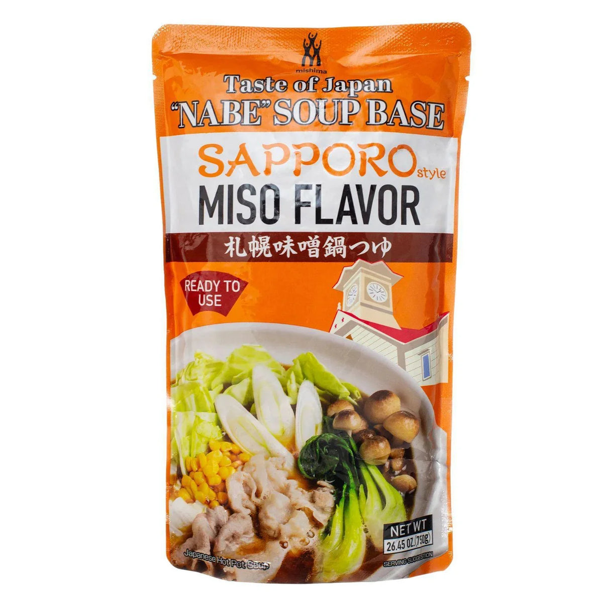 MISHIMA SAPPORO MISO FLAVOR NABE TSUYU 26.45OZ/750G – GOHAN Market